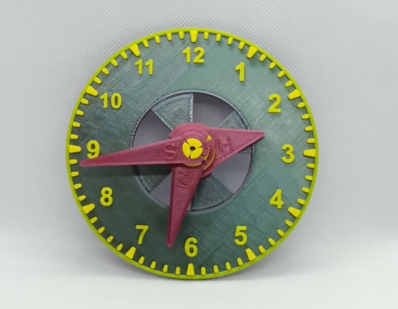 3D printing Educational Analog Clock Model・Cults