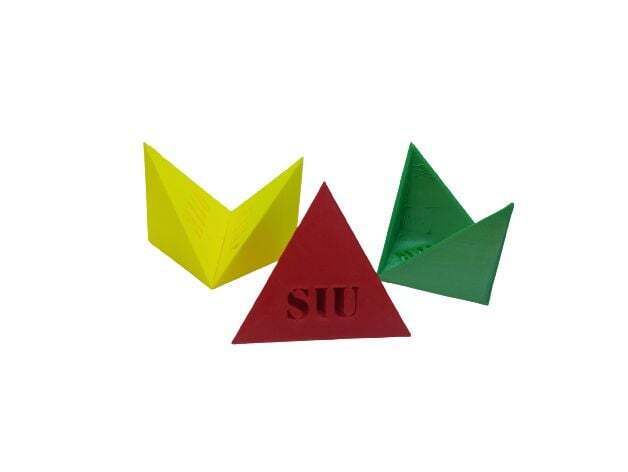 3D printed Origami Snapper, Model, Extension, Triangular Bipyramid・Cults