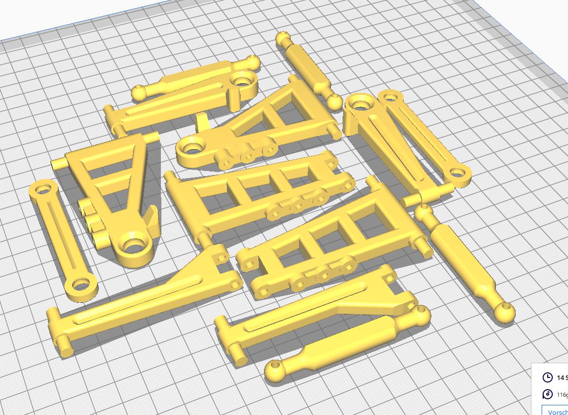 🏎️ Tamiya TT-02 to TT-02B conversion kit (wide with 26cm)・ STL File for ...