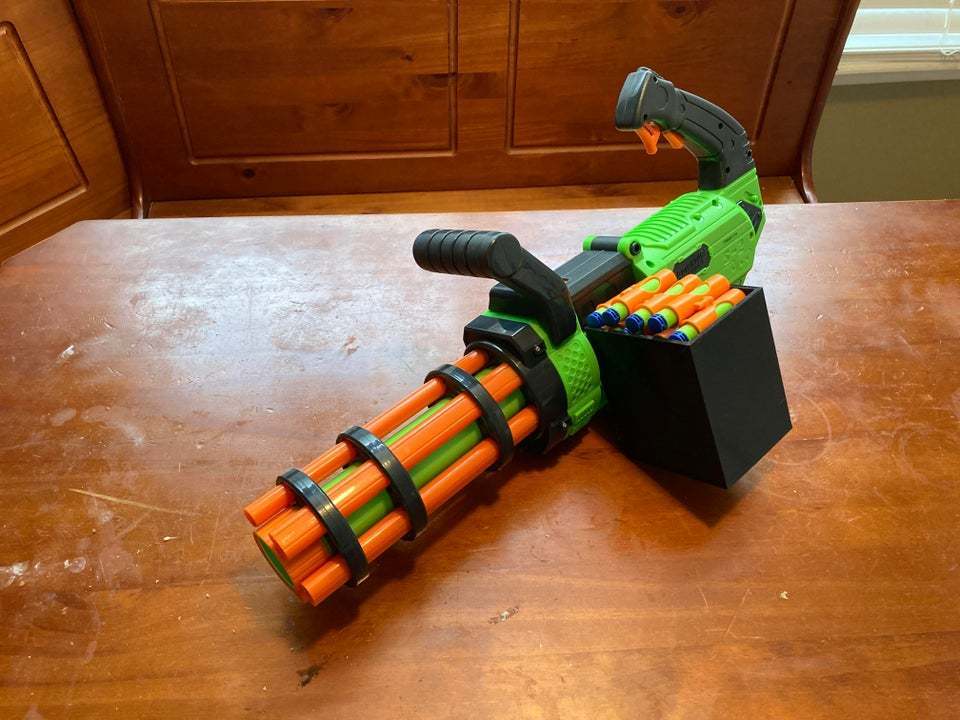 📦 Box Magazine for Adventure Force Minigun・ STL File for ・Cults