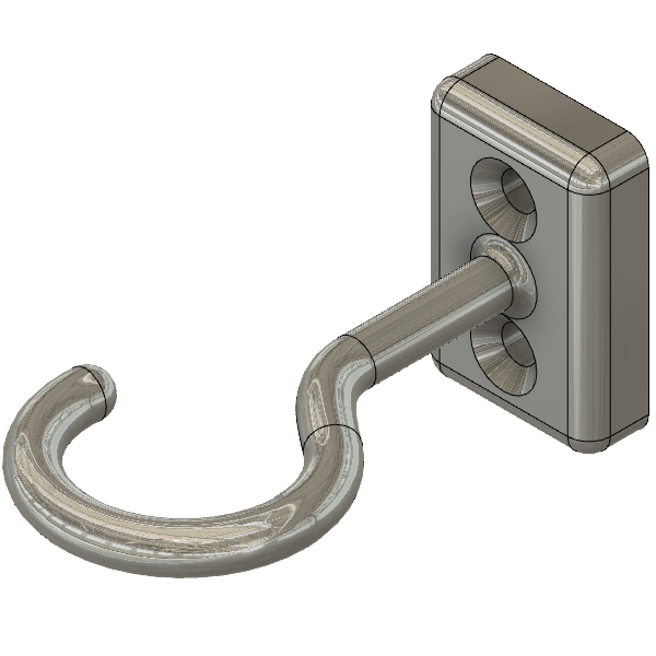 STL file Hanging hook 🪝 ・3D printable model to download・Cults