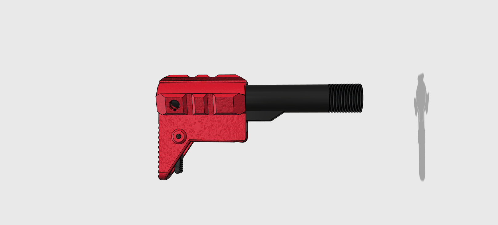 🔫 Mini Pistol Brace・Free STL File for ・Cults