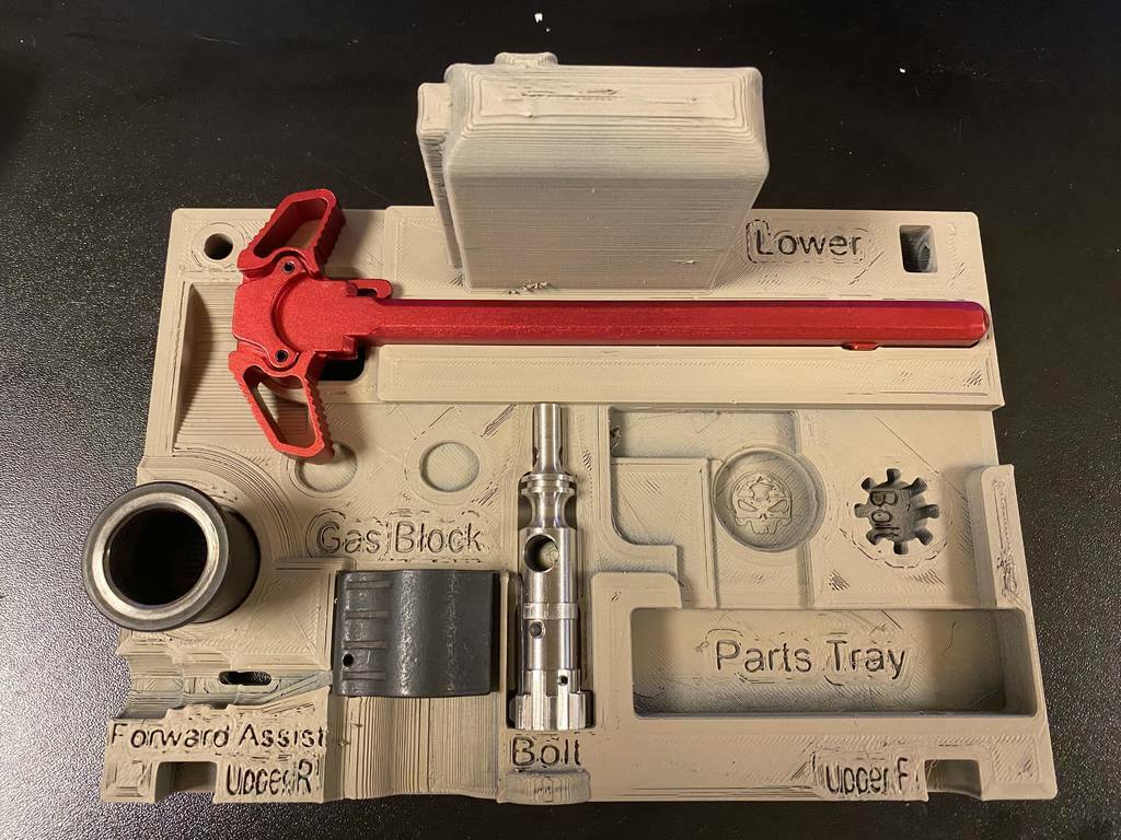 ⚽ AR15 Armorers Tray・Free 3D File for ・Cults