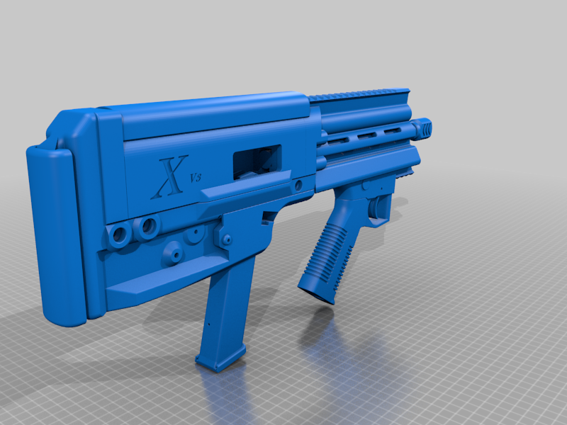 🎲 Replica MOD9 v3 Bullpup lower・Free STL File for ・Cults