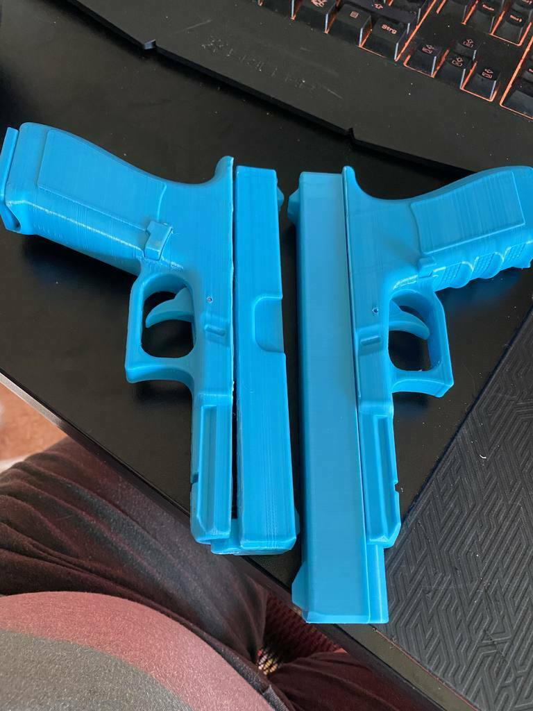 🔫 Blue Training Pistol G34/34C・Free 3D File for ・Cults