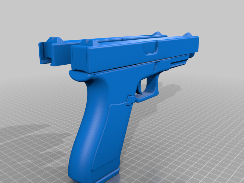 🔫 Blue Training Pistol G34/34C・Free 3D File for ・Cults