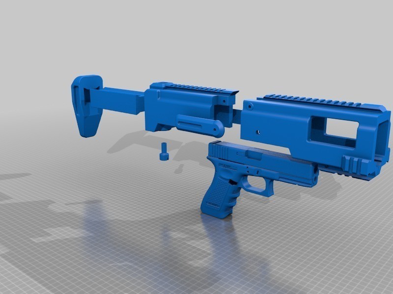 Free STL file MINI & LARGE PDW (Airsoft Carbine Conversion Kit) 🔫 ・3D ...