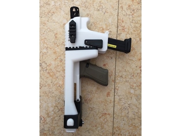 🔫 Mini RONI (Carbine conversion for most GBB Airsoft Pistols)・Free STL ...