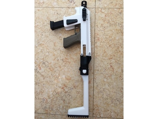 🔫 Mini RONI (Carbine conversion for most GBB Airsoft Pistols)・Free STL ...