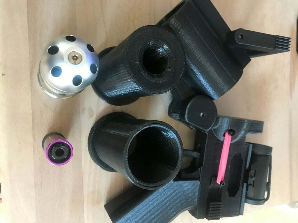 Free STL file 37mm Airsoft Launcher (PROP / AIRSOFT) 🔫 ・Model to ...