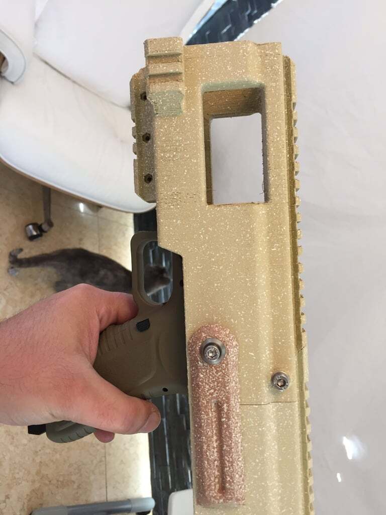 3D printing MINI & LARGE PDW (Airsoft Carbine Conversion Kit)・Cults