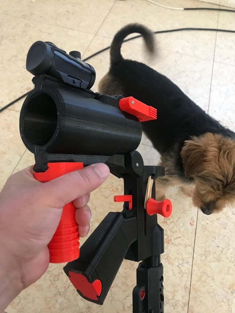 3D printing BOOM STICK (Grenade Launcher V2)・Cults