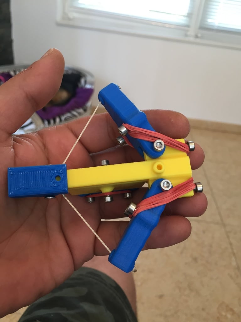3D printed Mag Fed Elastic ToothPick Crossbow ( TOY )・Cults