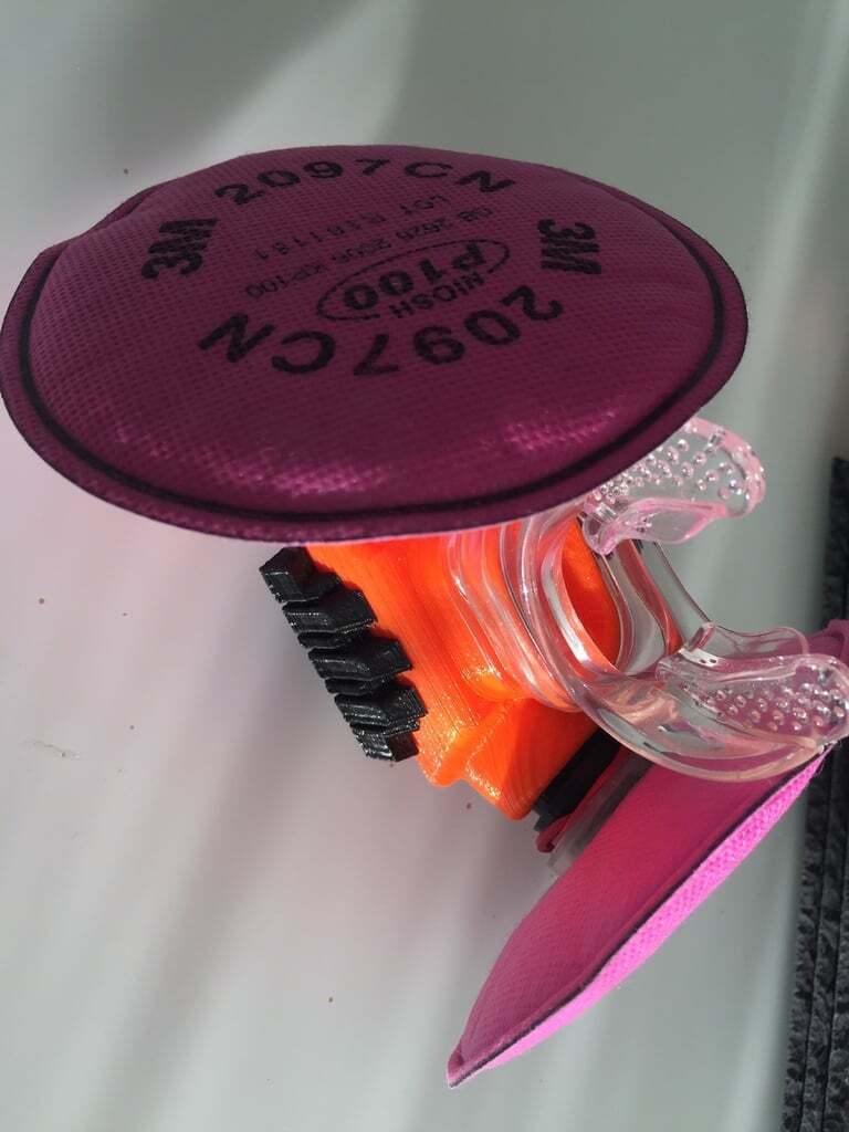 3D printed Functional Gas Mask / Respirator V3 (P100 3M Filter)・Cults