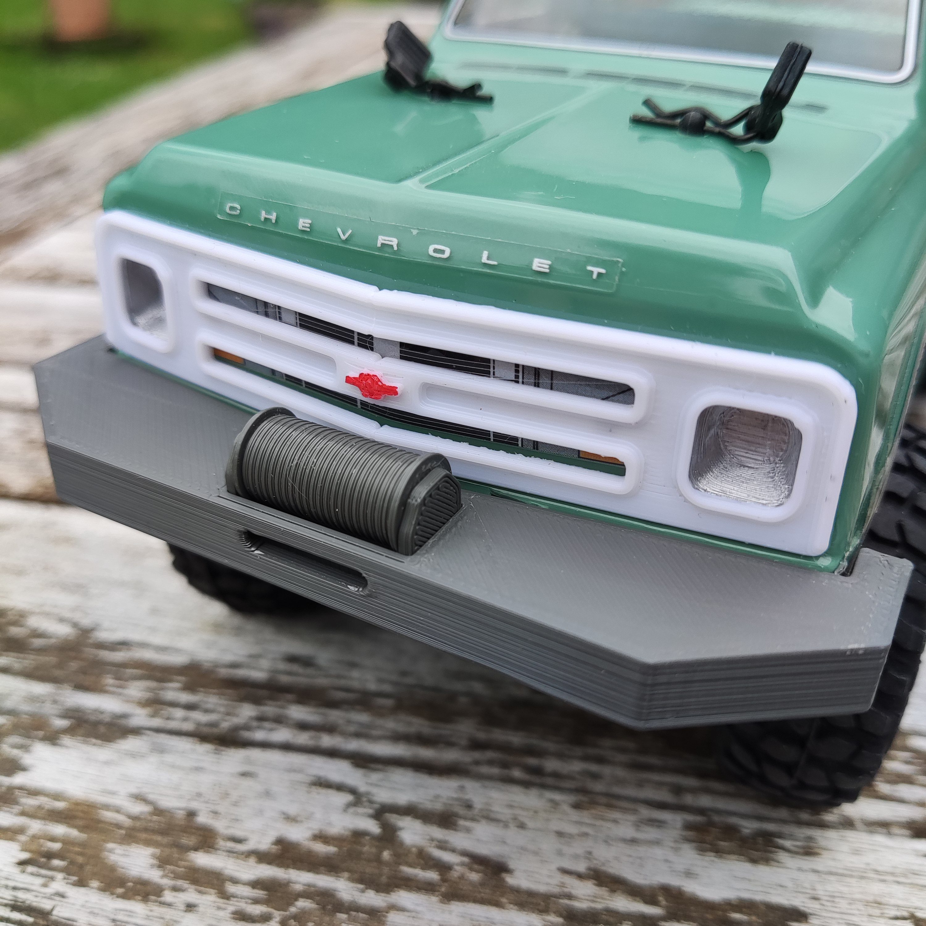 🚙 Axial SCX24 Chevrolet Chevy C10 front and rear massive bumpers・ STL ...