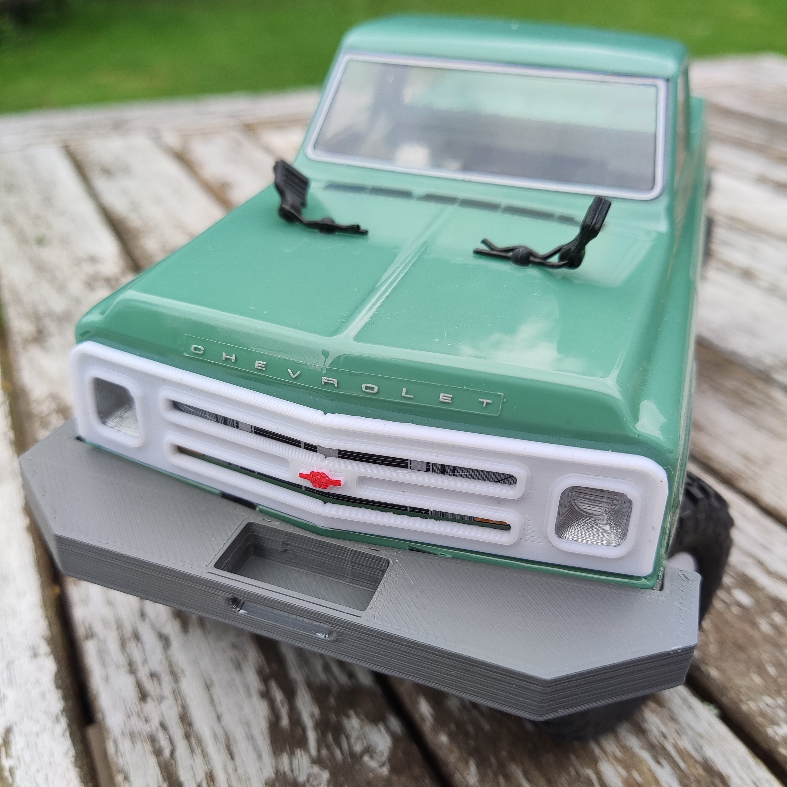 🚙 Axial SCX24 Chevrolet Chevy C10 front and rear massive bumpers・ STL ...