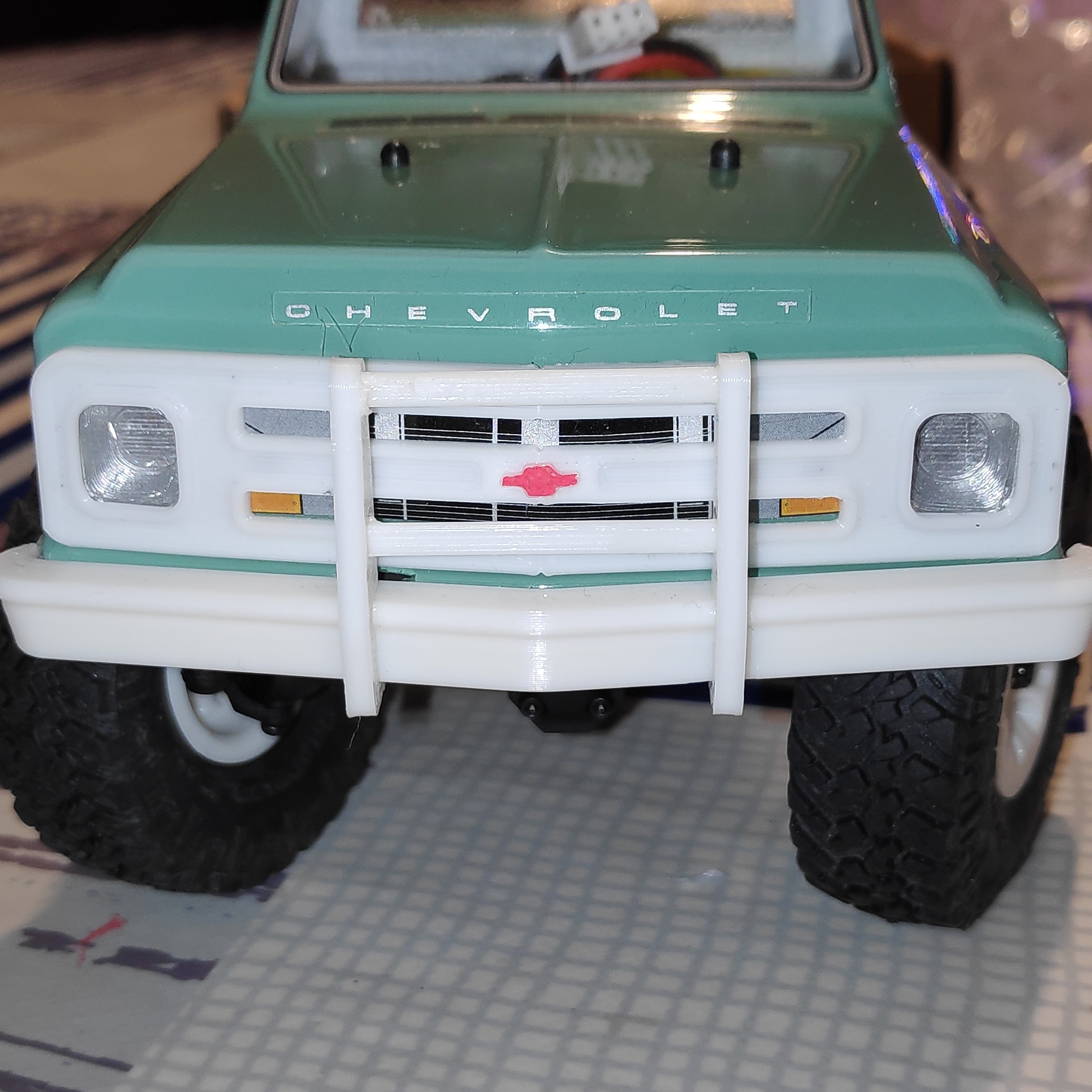 STL file Axial SCX24 Chevrolet Chevy C10 front grid 🚙 ・3D printer ...