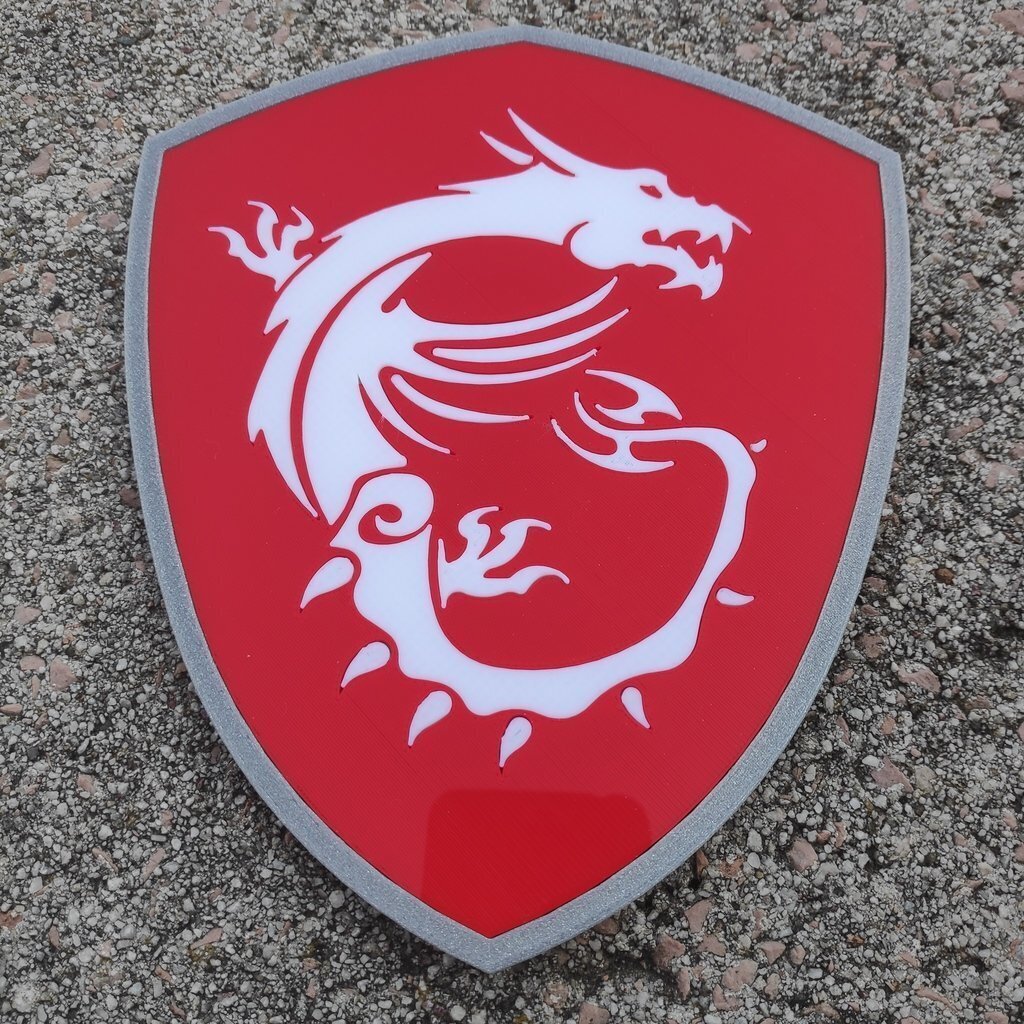 🖥️ MSI computer sign logo badge・ STL File for ・Cults