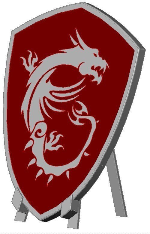 🖥️ MSI computer sign logo badge・ STL File for ・Cults
