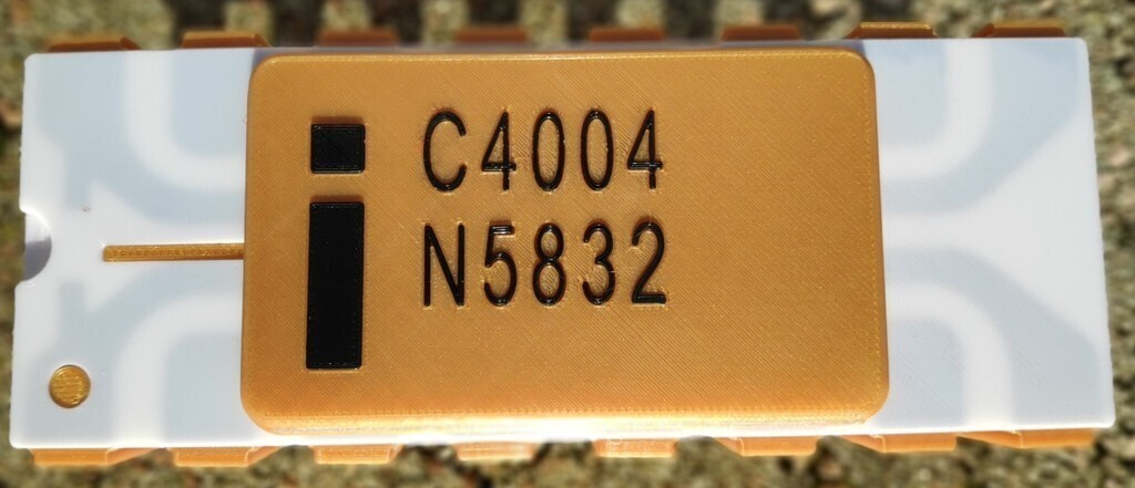🥇 INTEL 4004 1st processor in the history almost 50 years ago・ STL File ...