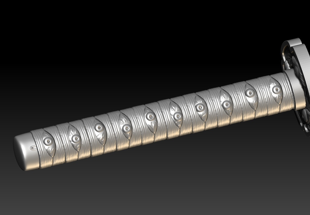 arquivo STL Kokushibo katana espada mata demonios Kimetsu no Yaiba 🎲 ...