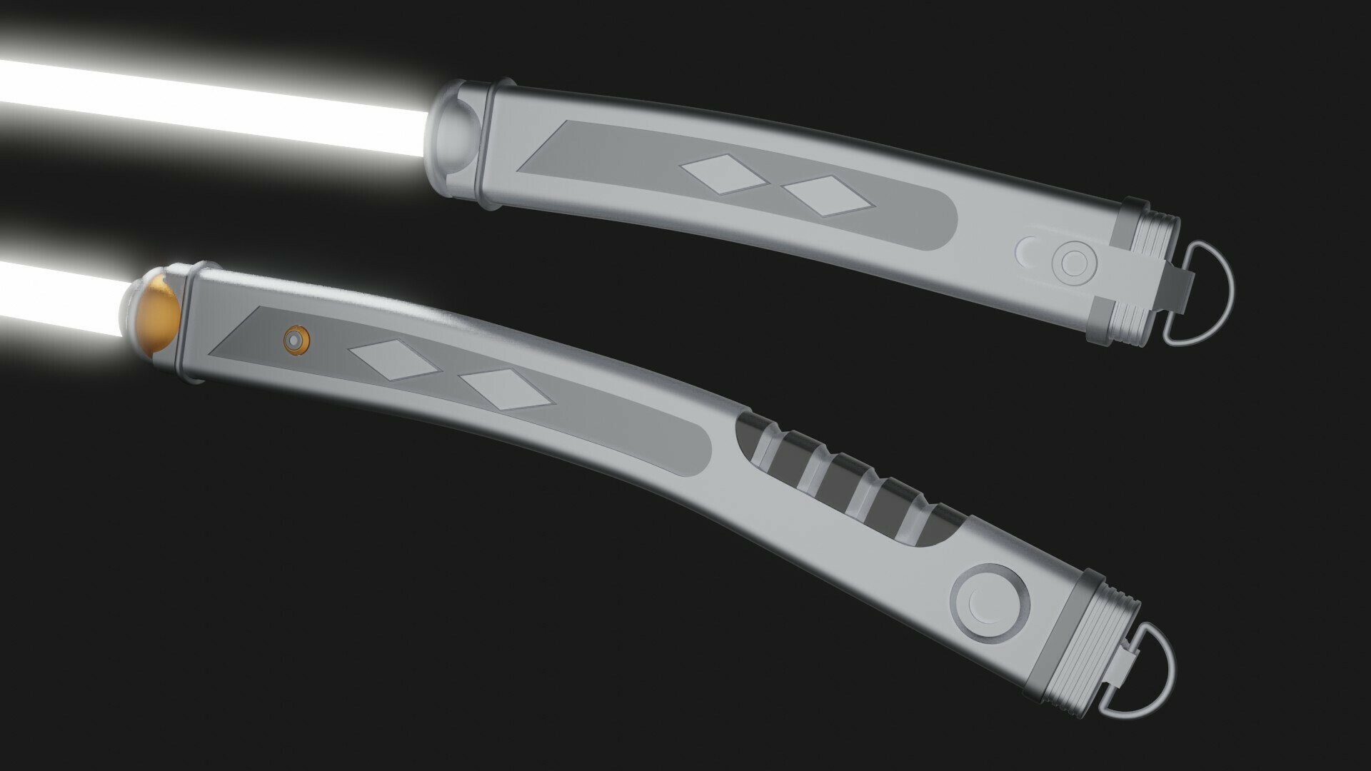 ⭐ Ahsoka Tano white lightsabers cosplay 3d print star wars・Arquivo STL ...