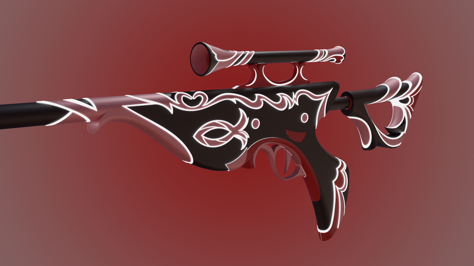 🏨 HAZBIN HOTEL carmine crafted blessing tipped angelic Rifle from ...