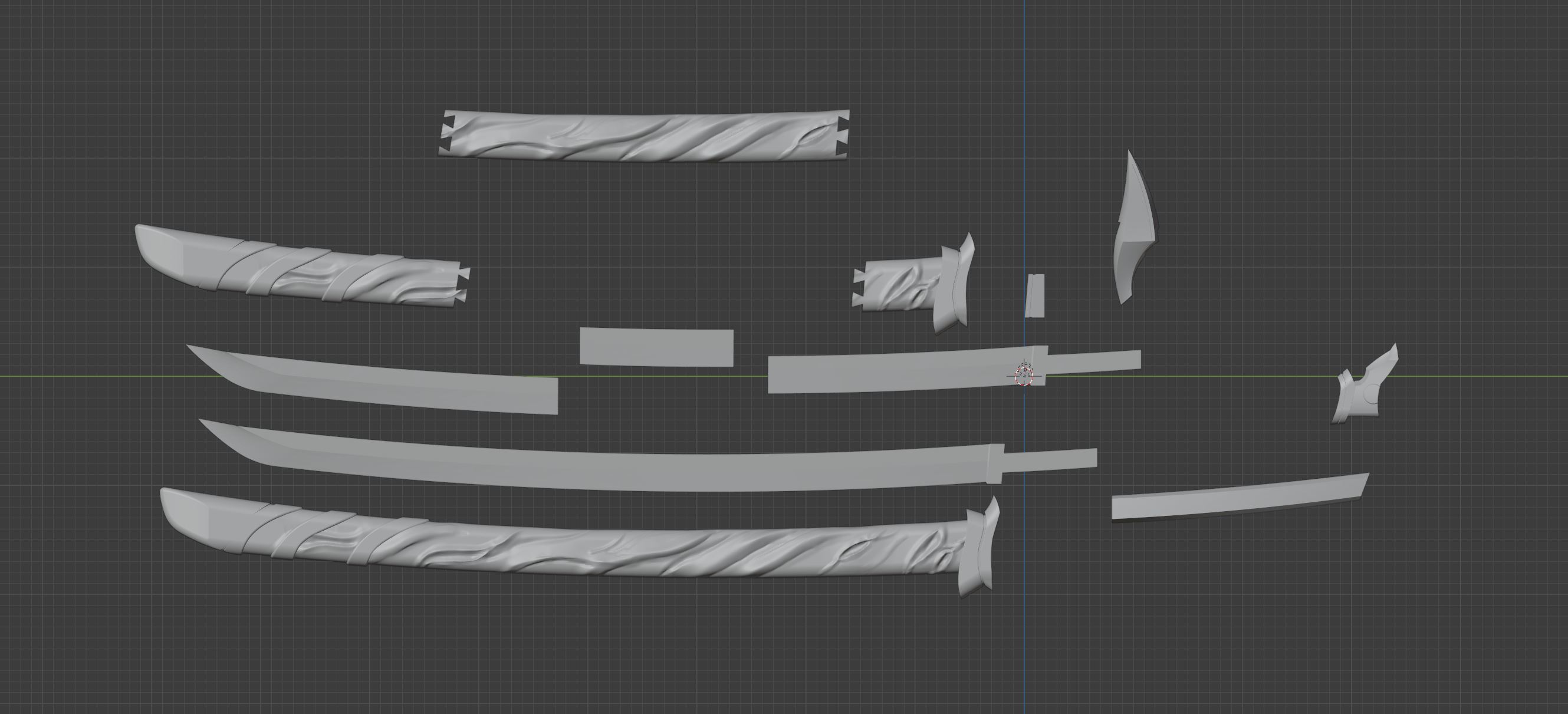 🗡️ YONE sword katana cosplay League of Legends LOL printing 3D print ...