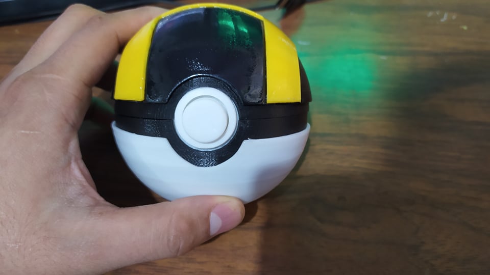 🐉 ULTRABALL POKEMON FUNCTIONAL POKEBALL・ STL File for ・Cults