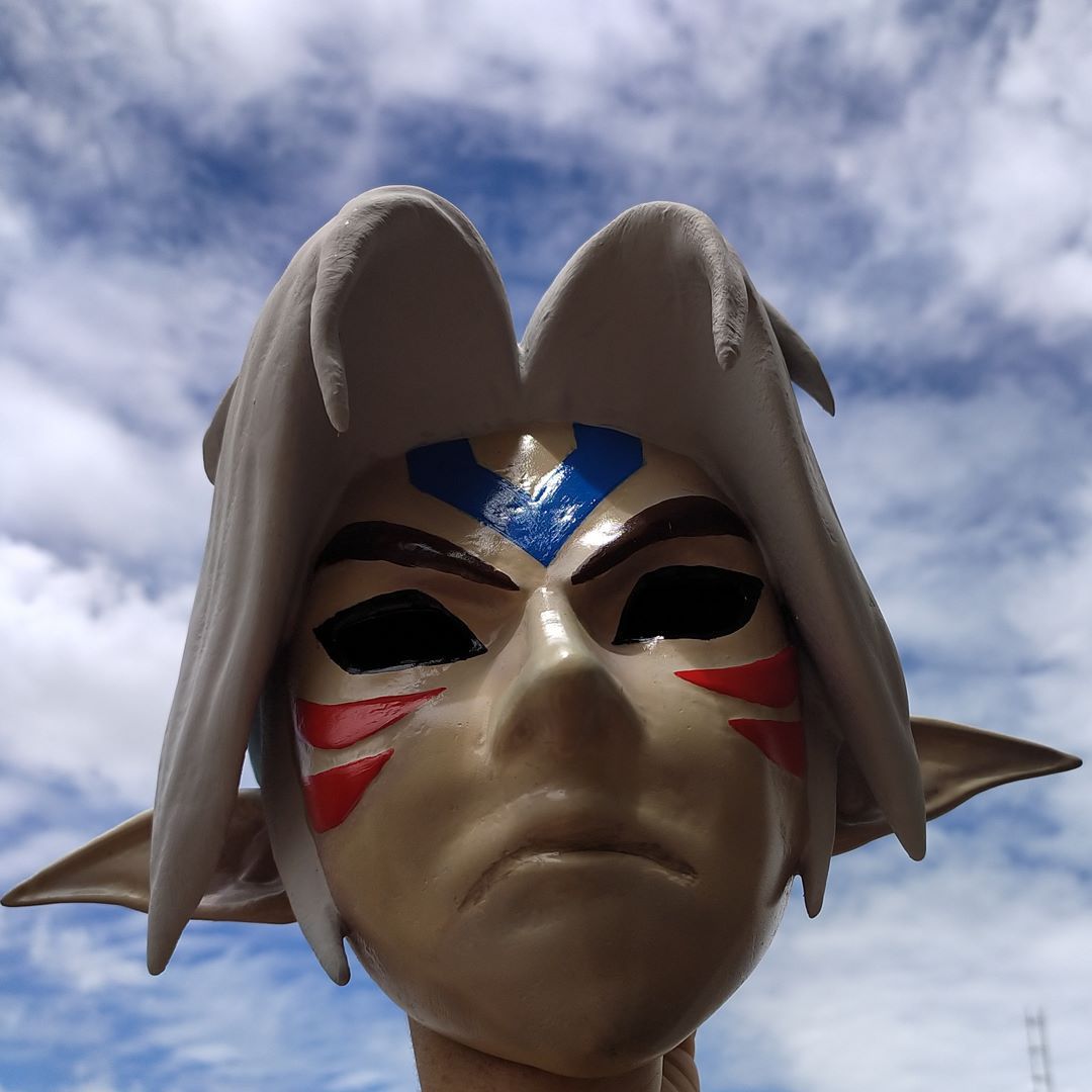 STL file MASK OF THE FIERCE DEITY FOR THE WALL 🎲 ・3D printer model to ...