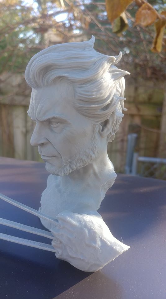 👤 Logan Wolverine bust model・ STL File for ・Cults