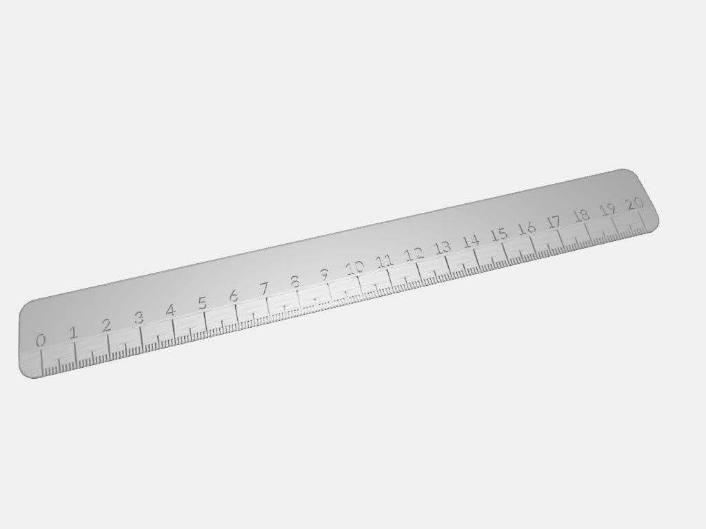 📏 Ruler 20mm・Free STL File for ・Cults