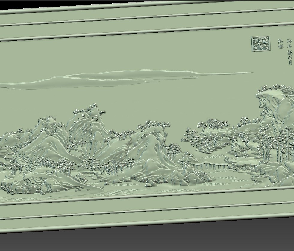 Free STL file a panorama of rivers and mountains 🗿 ・Design to download ...