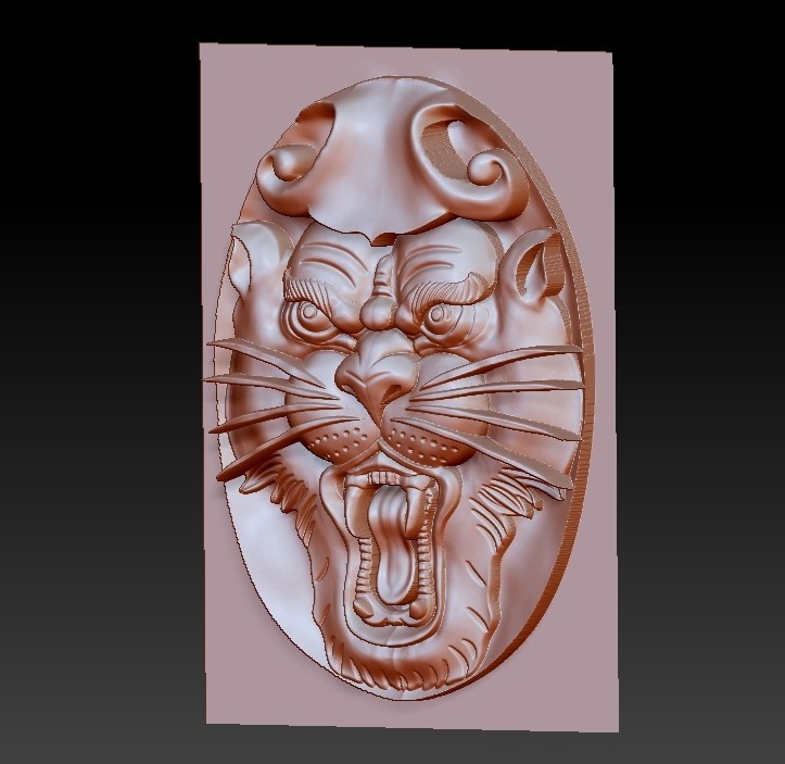 Free STL file tiger head pendant 🐅 ・3D printer model to download・Cults