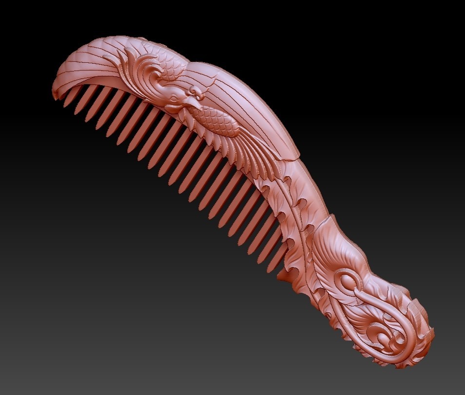 🦅 Phoenix Comb・Free STL File for ・Cults