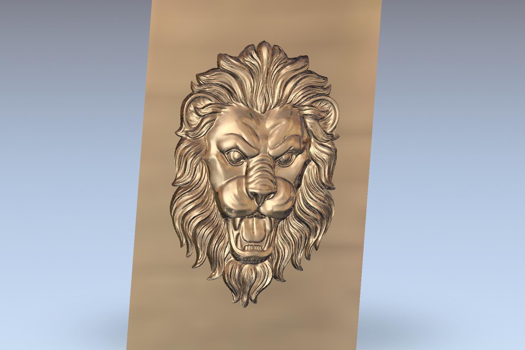 🦁 lion head・Free STL File for ・Cults