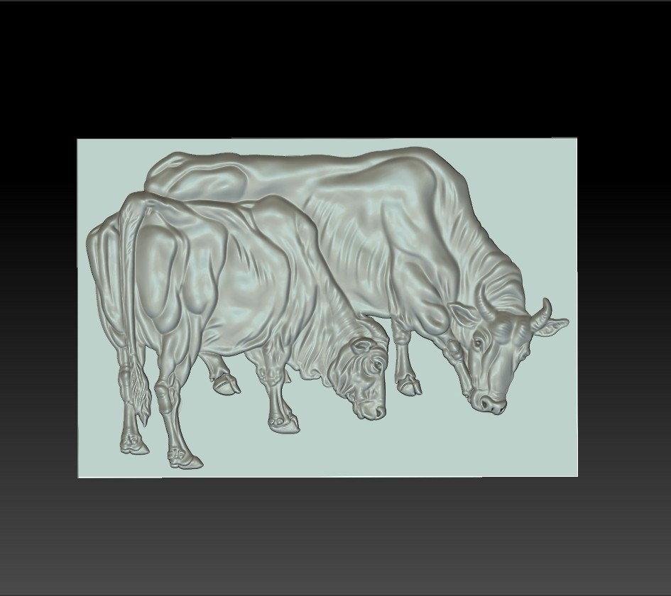 Free STL file two bulls 🗿 ・3D printing template to download・Cults