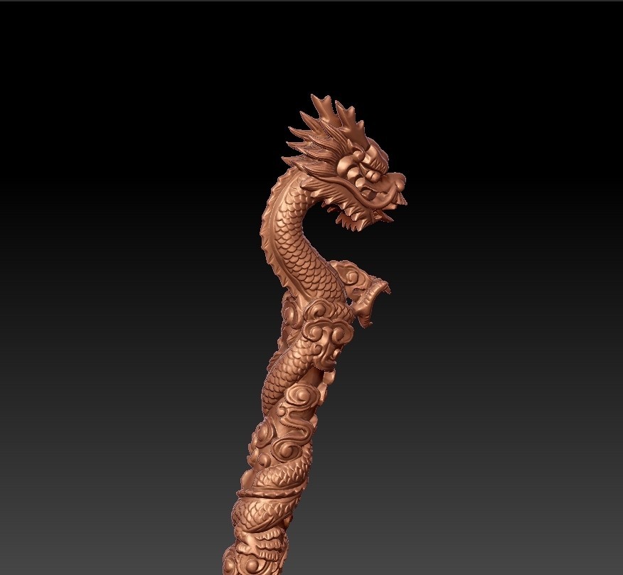 🐉 dragon crutch・Free STL File for ・Cults