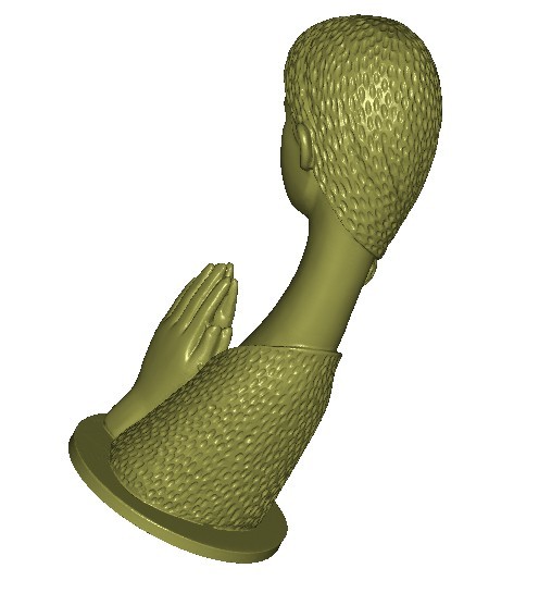 👧 girl woman prayer 3d model・Free STL File for ・Cults