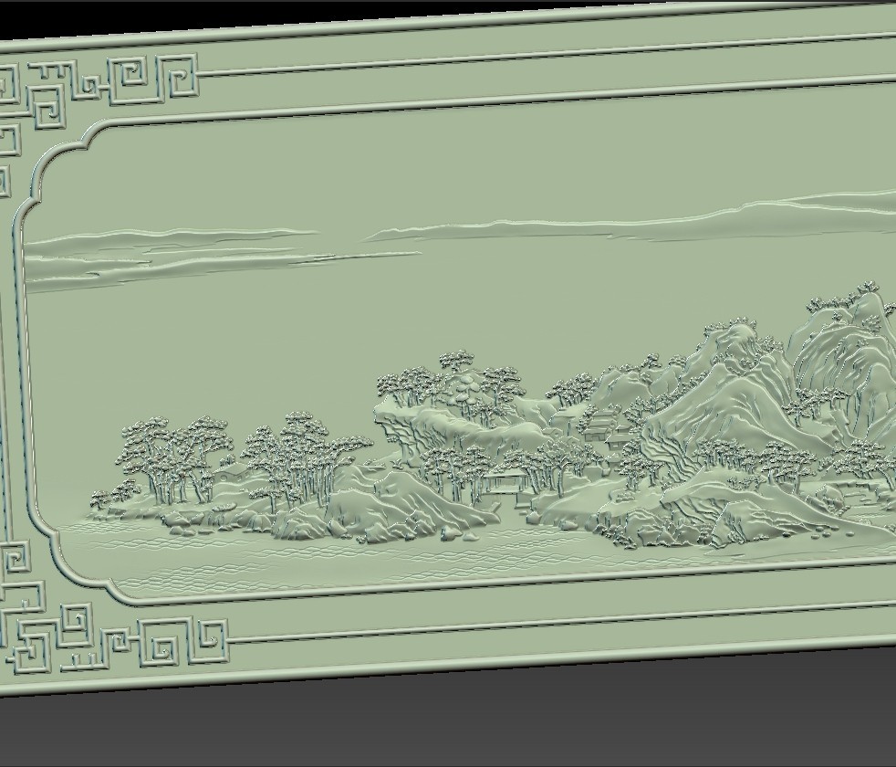 Free STL file a panorama of rivers and mountains 🗿 ・Design to download ...