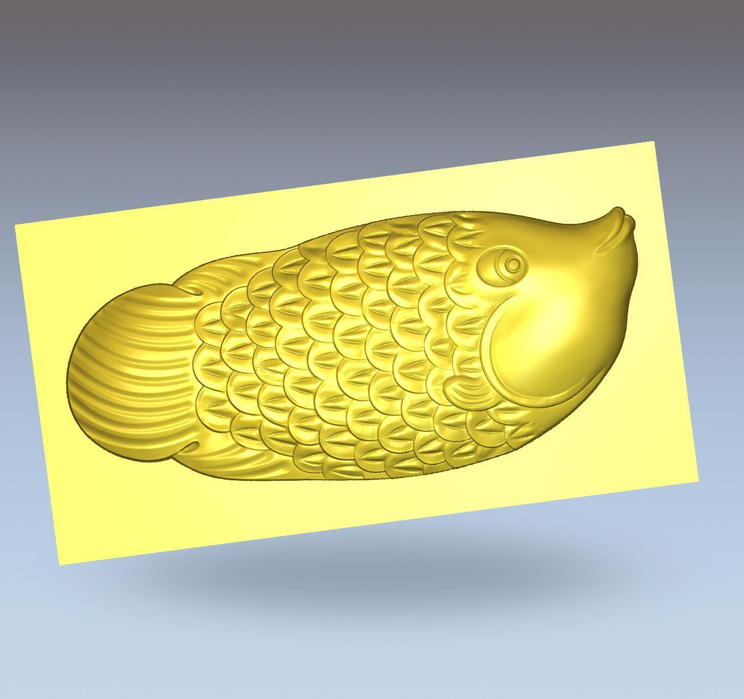 Free STL file fish model of relief for cnc or 3d printing 🐠 (OBJ ...