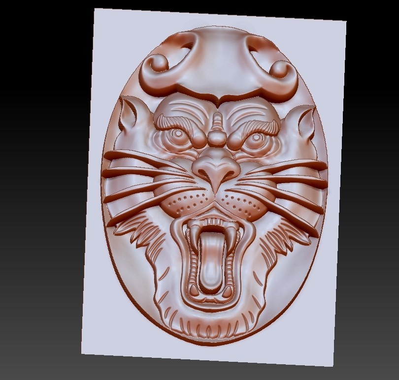 Free STL file tiger head pendant 🐅 ・3D printer model to download・Cults