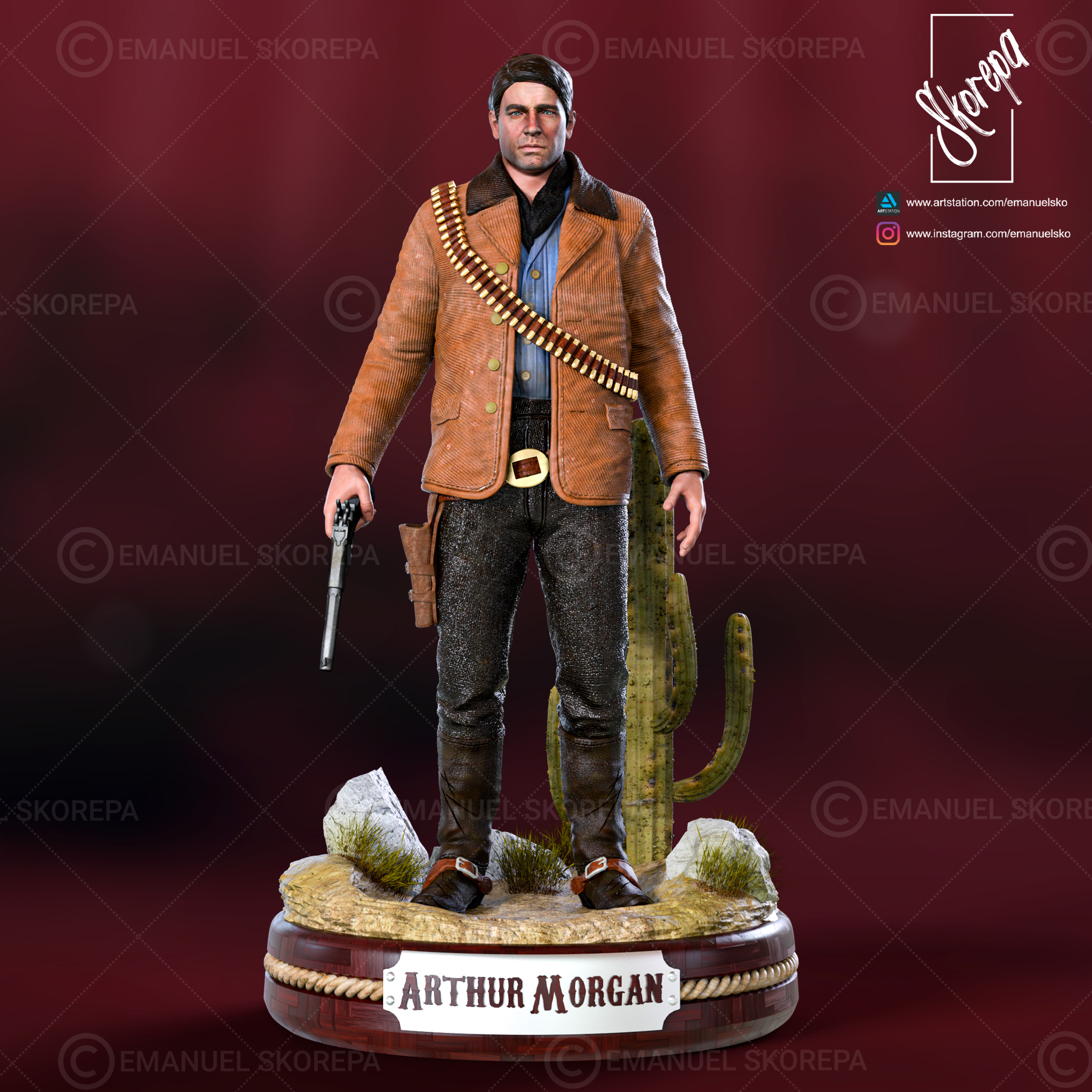Archivo 3D Arthur Morgan 🗿 ・Modelo para descargar y imprimir en 3D・Cults