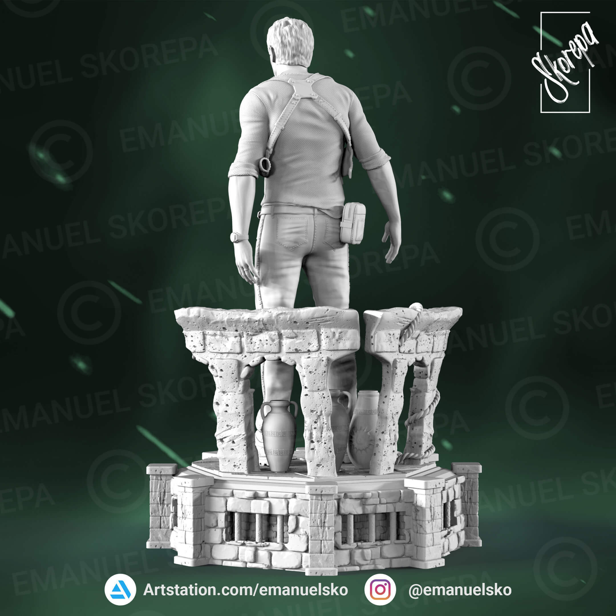 🎮 NATHAN DRAKE・ 3D File for ・Cults