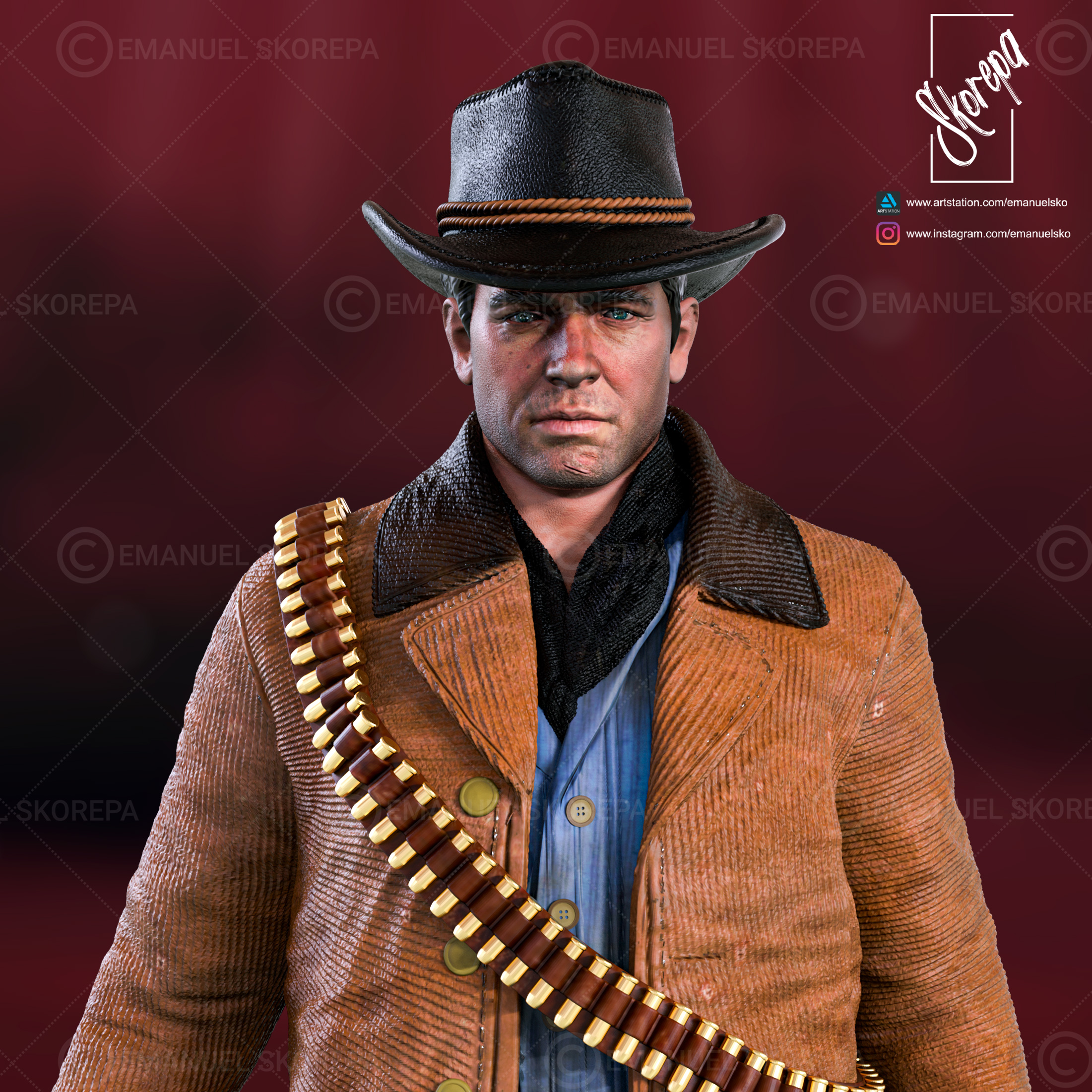 🤠 Arthur Morgan・ 3D File for ・Cults