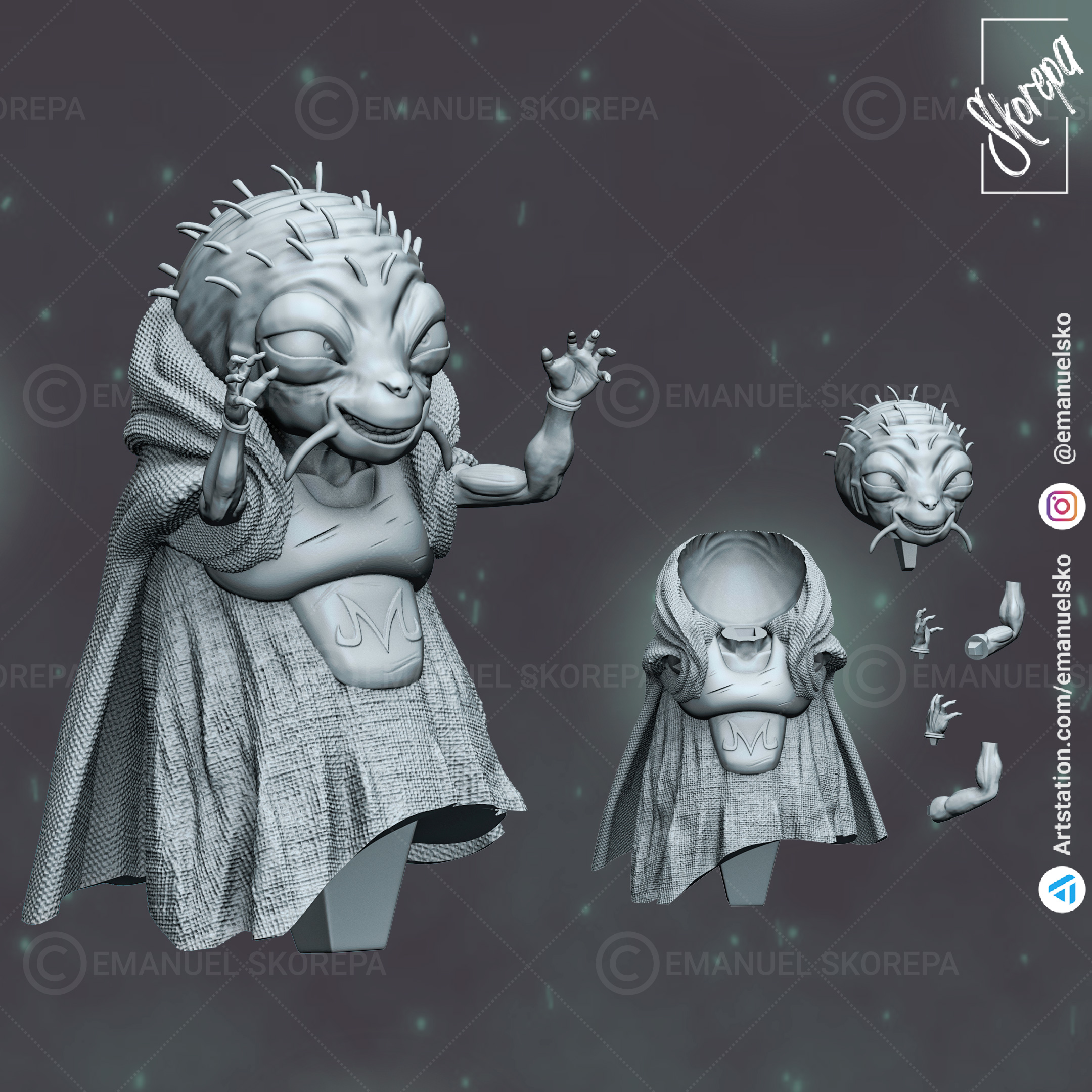 🗿 DBZ DIORAMA - STL・ 3D File for ・Cults