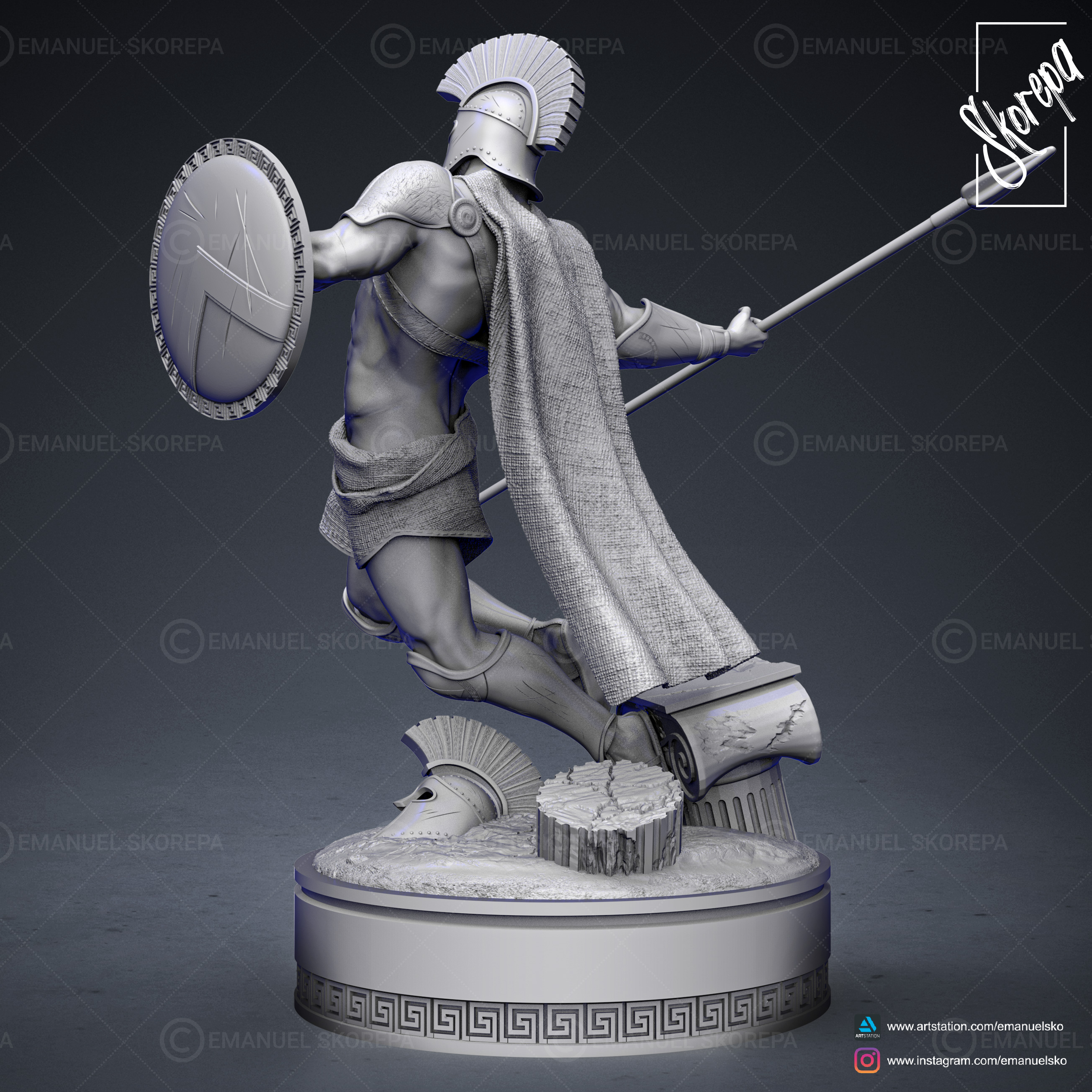 🏛️ SPARTAN・ 3D File for ・Cults