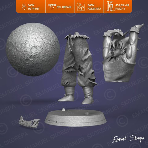 🔦 Goku Genkidama Lamp・ STL File for ・Cults
