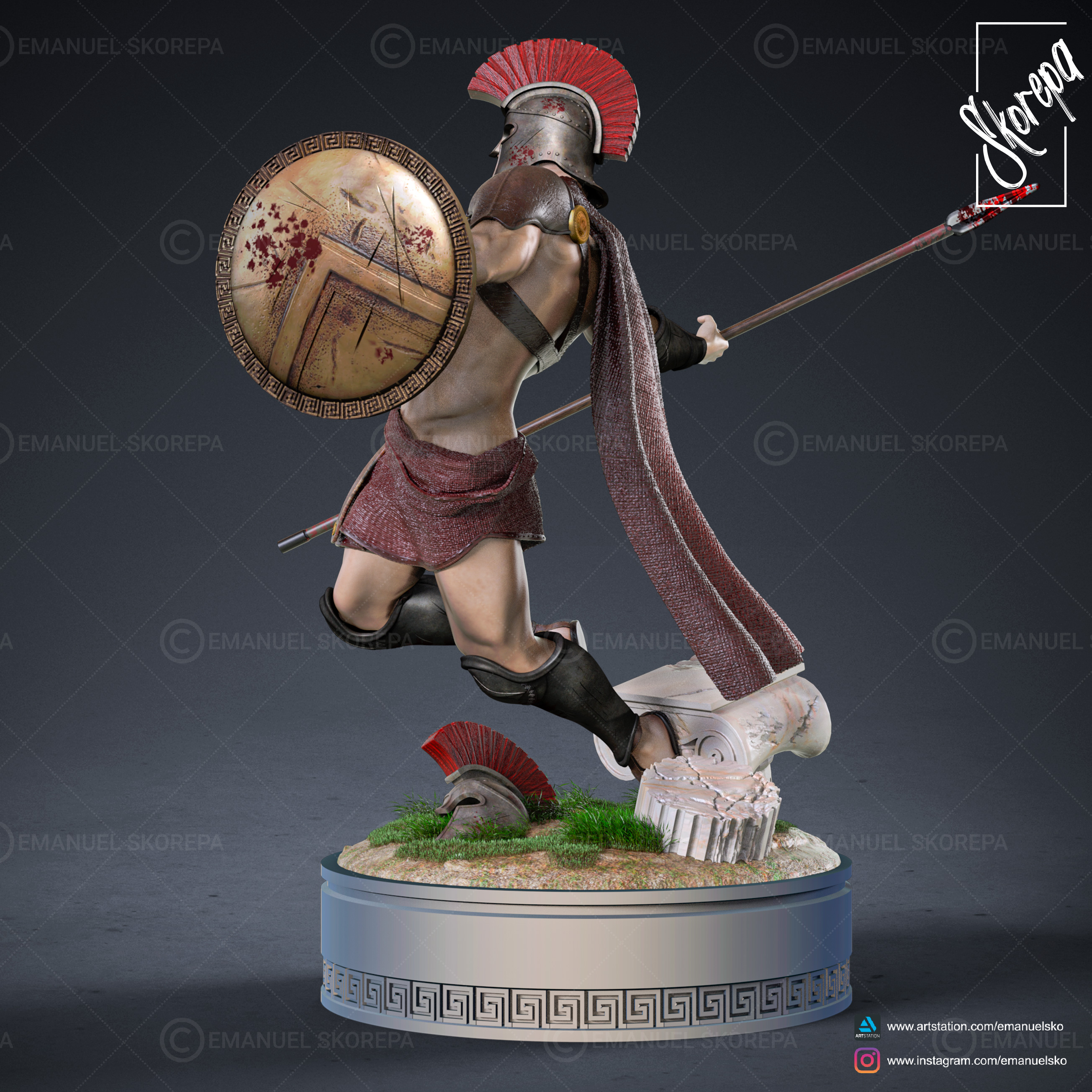 🏛️ SPARTAN・Arquivo 3D para ・Cults