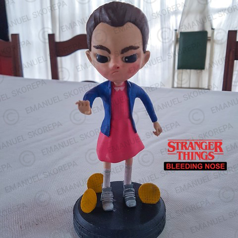 STL file Eleven Stranger Things (NOSE BLEEDING) 👃 ・3D printable model ...